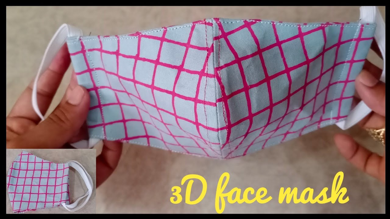 3D face mask tutorial( english) three layers - YouTube