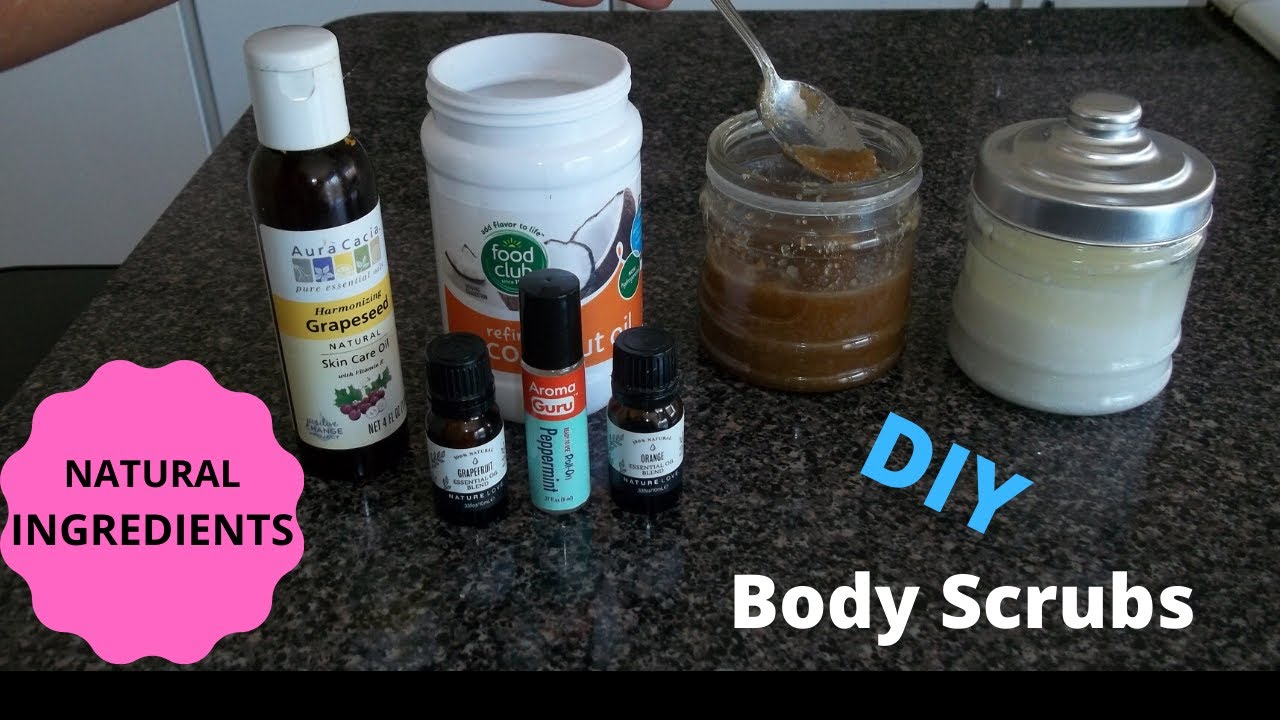 How To Make Natural DIY Exfoliating Body Scrubs - YouTube