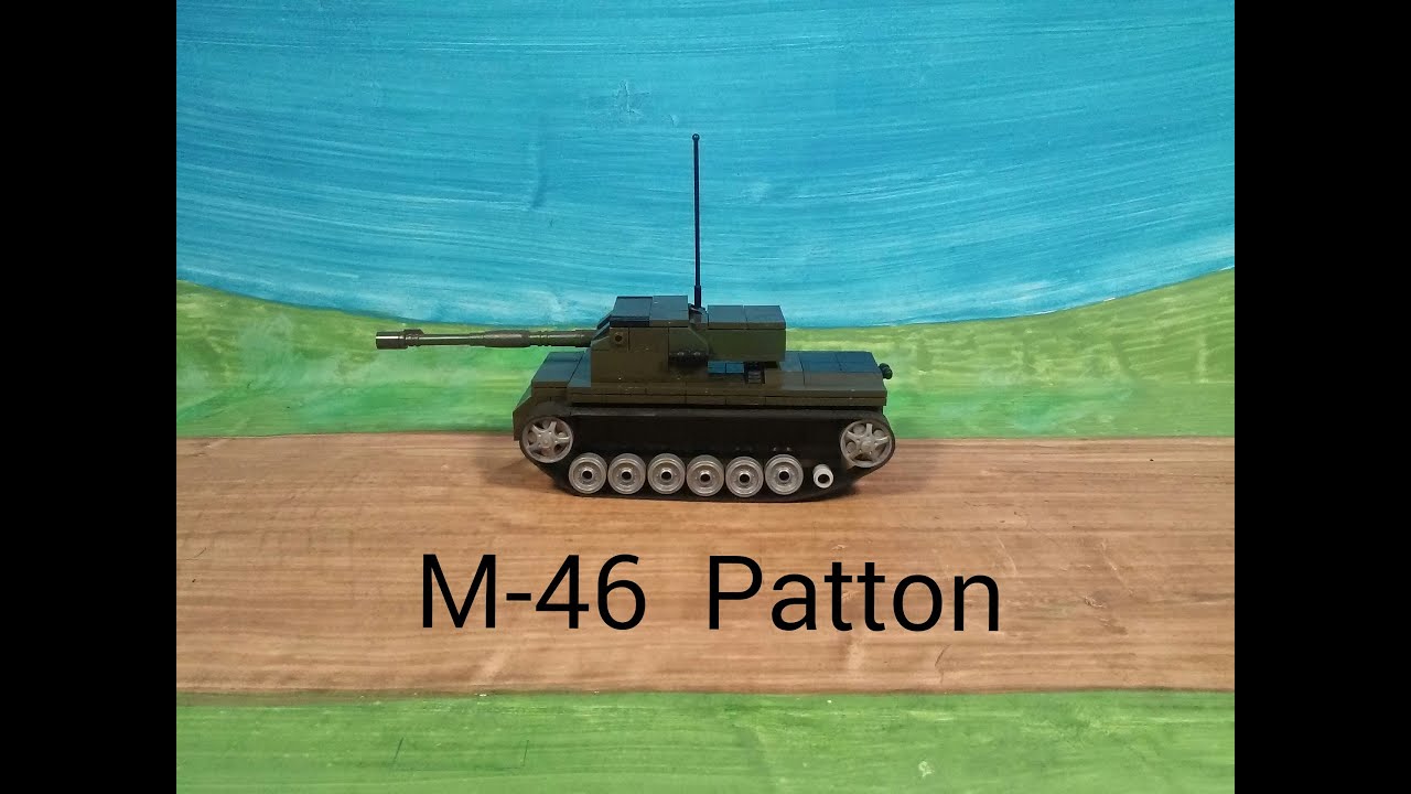 лего танк. M-46 Patton сборка. конструктор лего..Lego tank. M-46 Patton ...