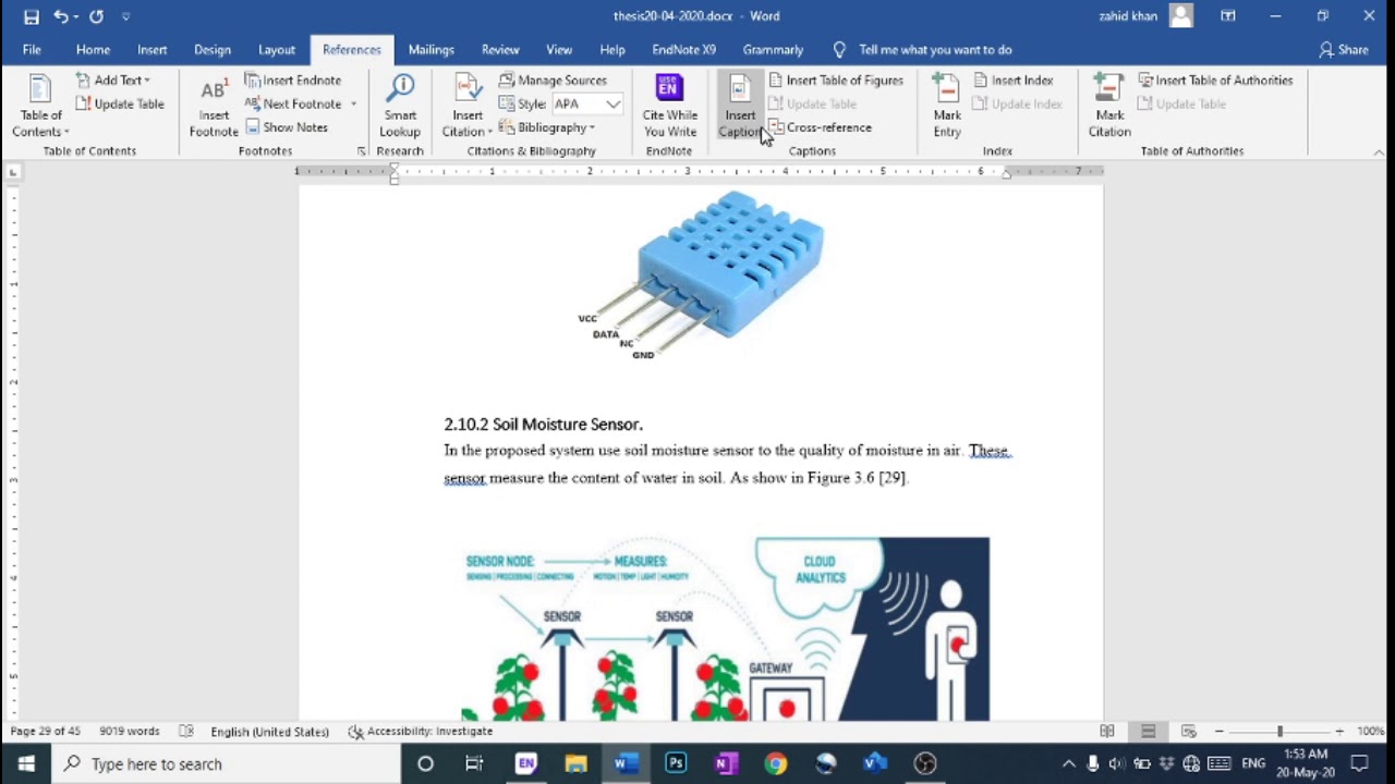 Caption Insertion to the figures with list of figures. - YouTube