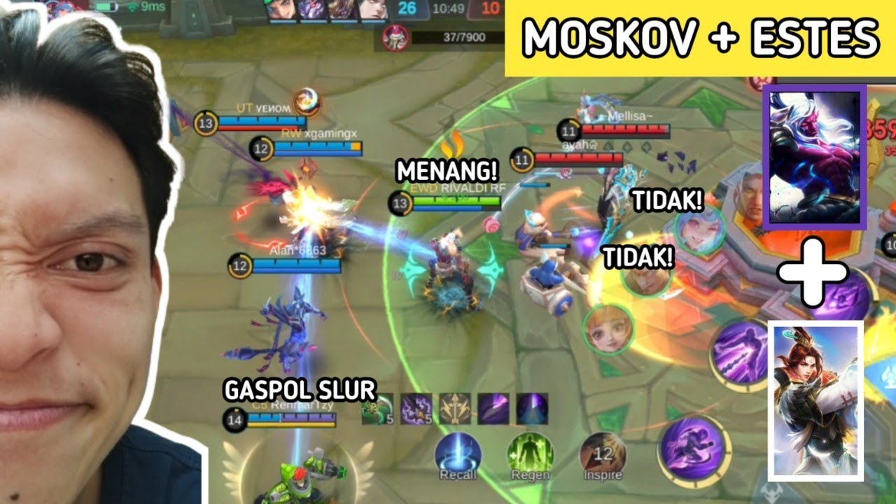 MOSKOV DENGAN ESTES COMBO YANG SEMPURNA - MOBILE LEGENDS - YouTube