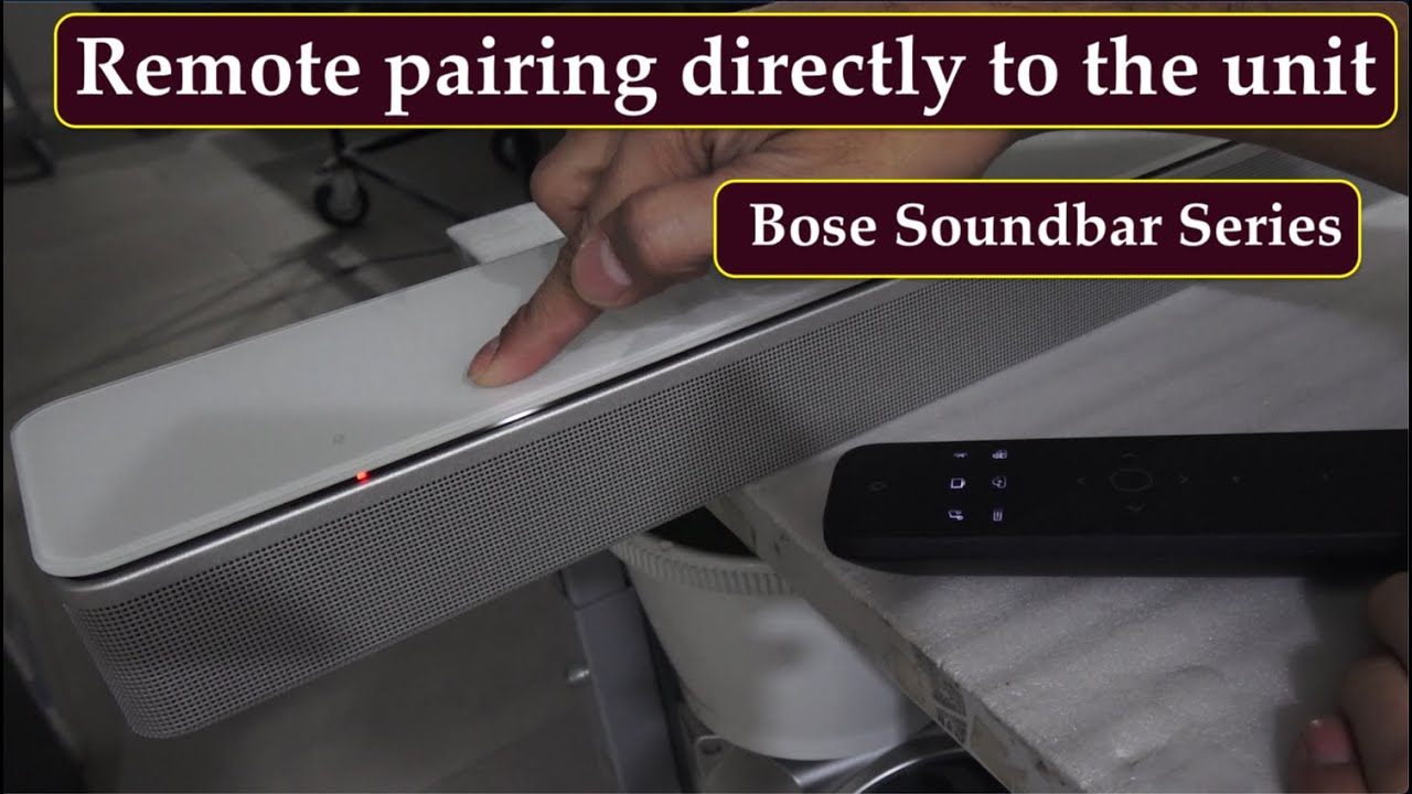 Soundbar 700 remote pairing - YouTube