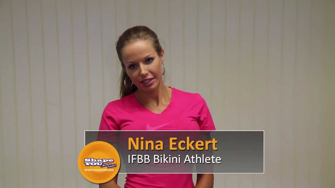 Bikini Athletin Nina Eckert: So klappt es mit dem Sixpack bei Frauen - YouTube