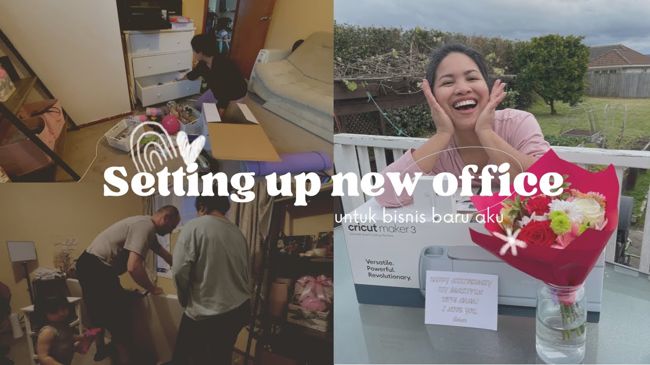 SETTING UP NEW OFFICE | SIAPIN KANTOR UNTUK BISNIS BARU AKU - YouTube