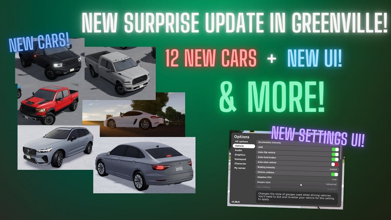 SURPRISE GREENVILLE UPDATE!! (12 NEW CARS, NEW UI, AND MORE ...
