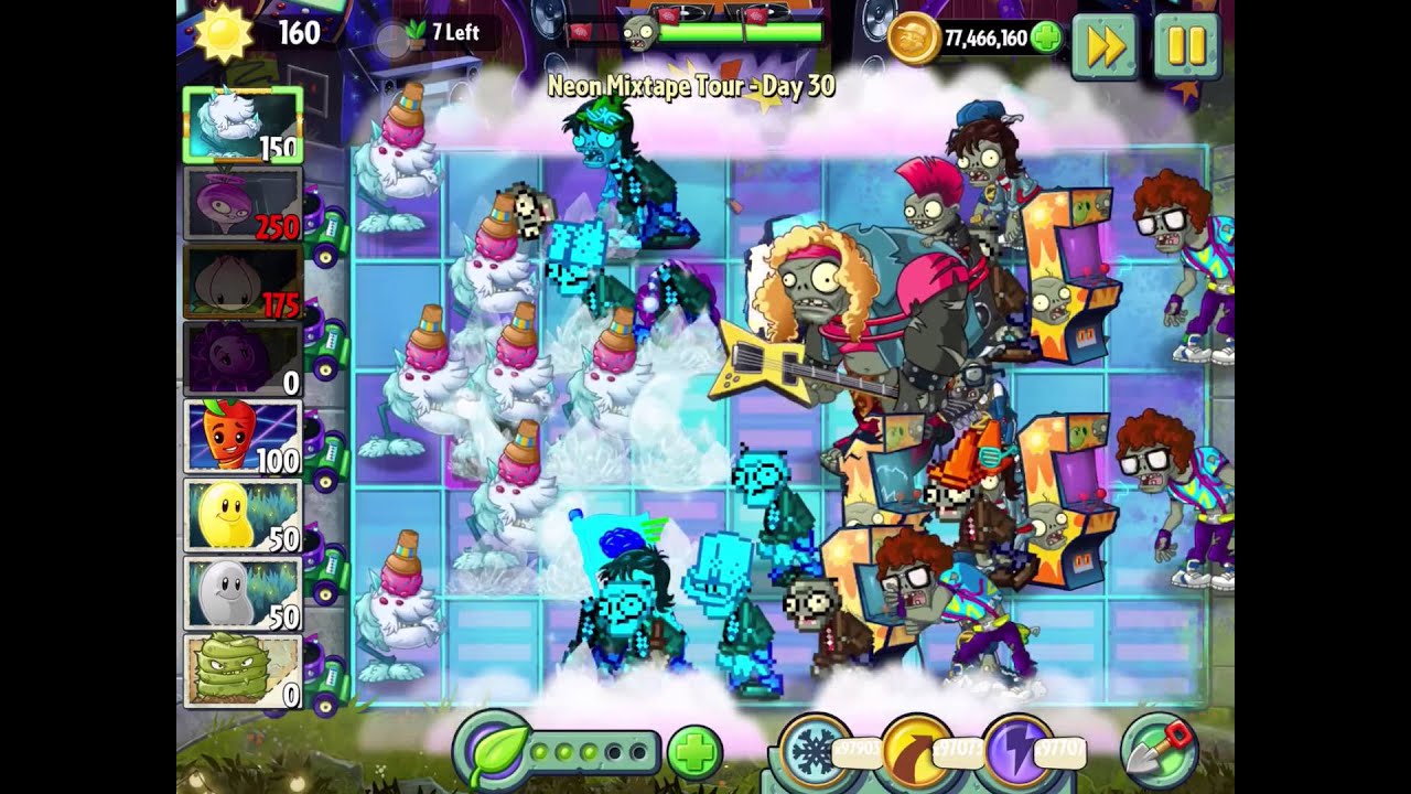 PVZ2 Challenge 138: NMT-30/Blue Water Tiles 2 - YouTube