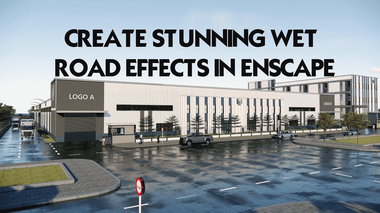 Create Stunning Wet Road Effects in Enscape Using Material Maps - YouTube