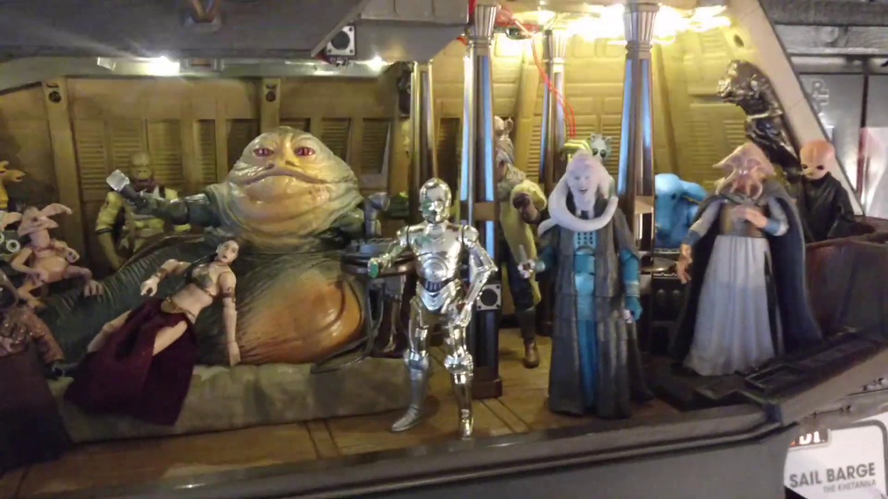 The Khetanna: Jabba's Sail Barge Lights & Sound - YouTube