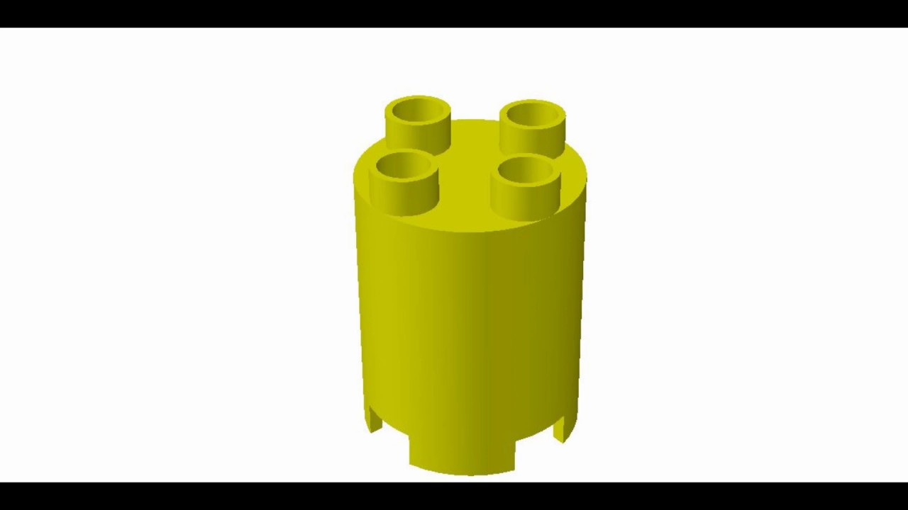 Lego part in SolidWorks #8 - YouTube