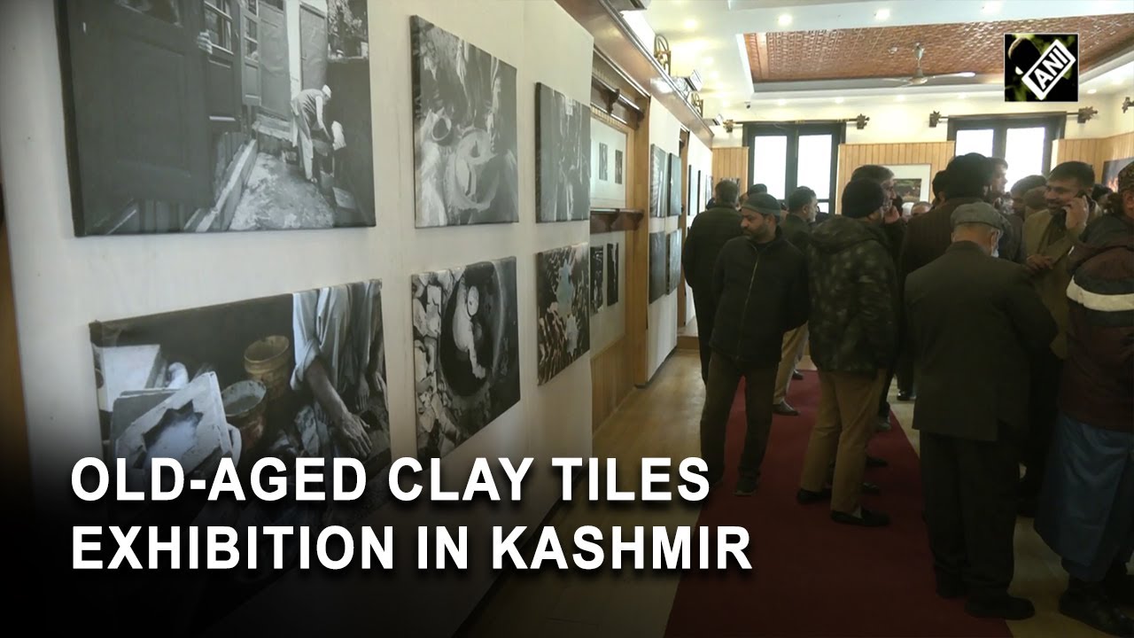 Traditional exhibition of old-aged clay tiles attracts people in ...