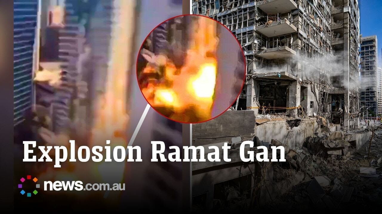 Explosion rocks Ramat Gan — moment caught on video - YouTube