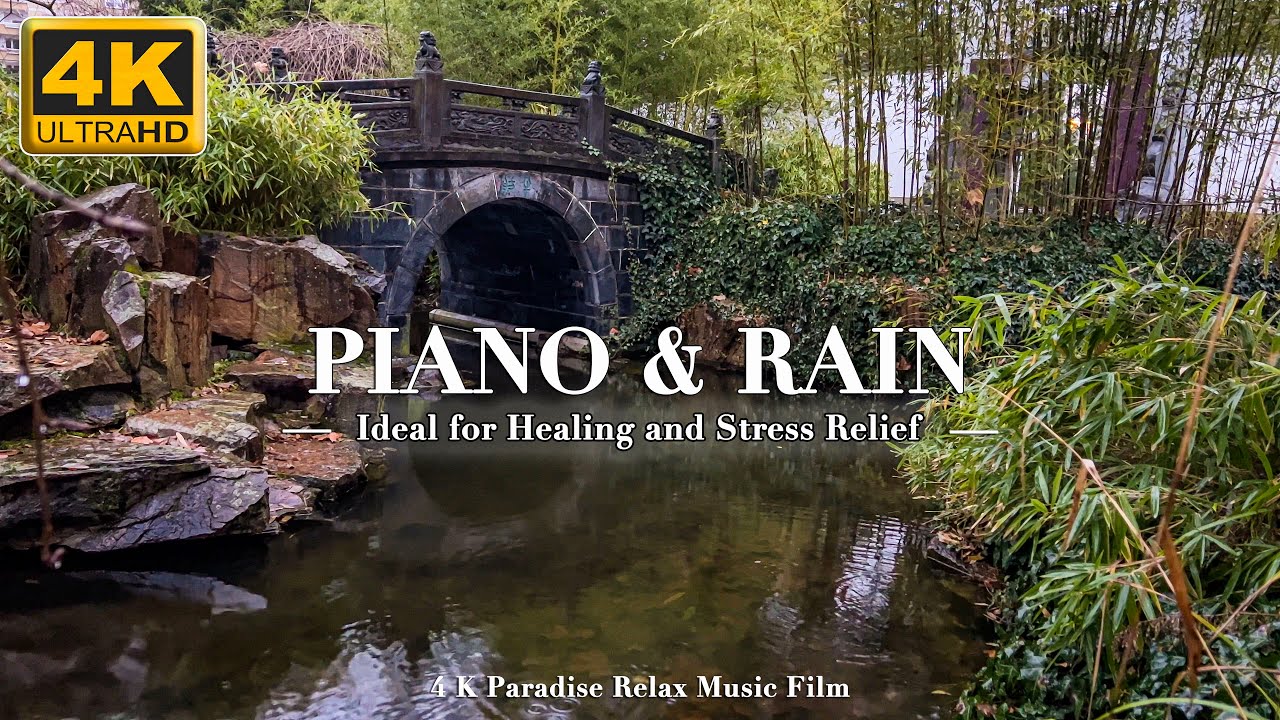 PIANO & RAIN | Calm Piano Relaxing Music and Rain Sounds Ideal for ...
