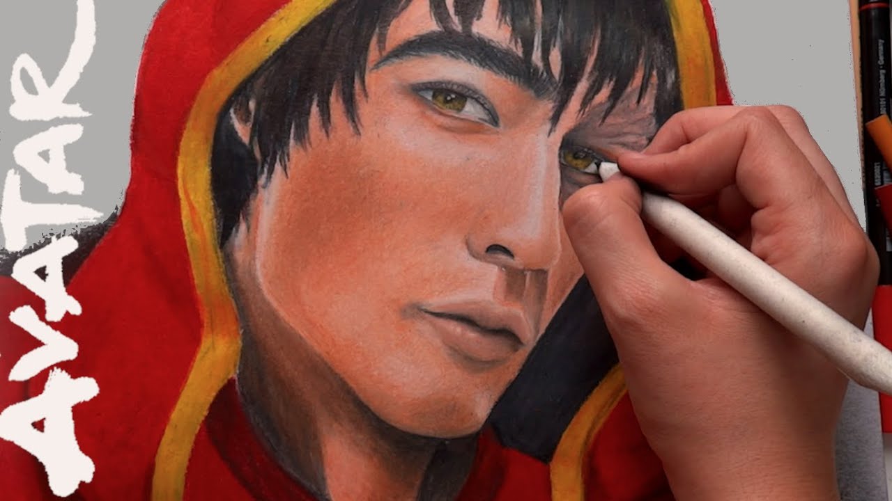 Drawing Zuko from Avatar, The Last Airbender | Realistic Style - YouTube