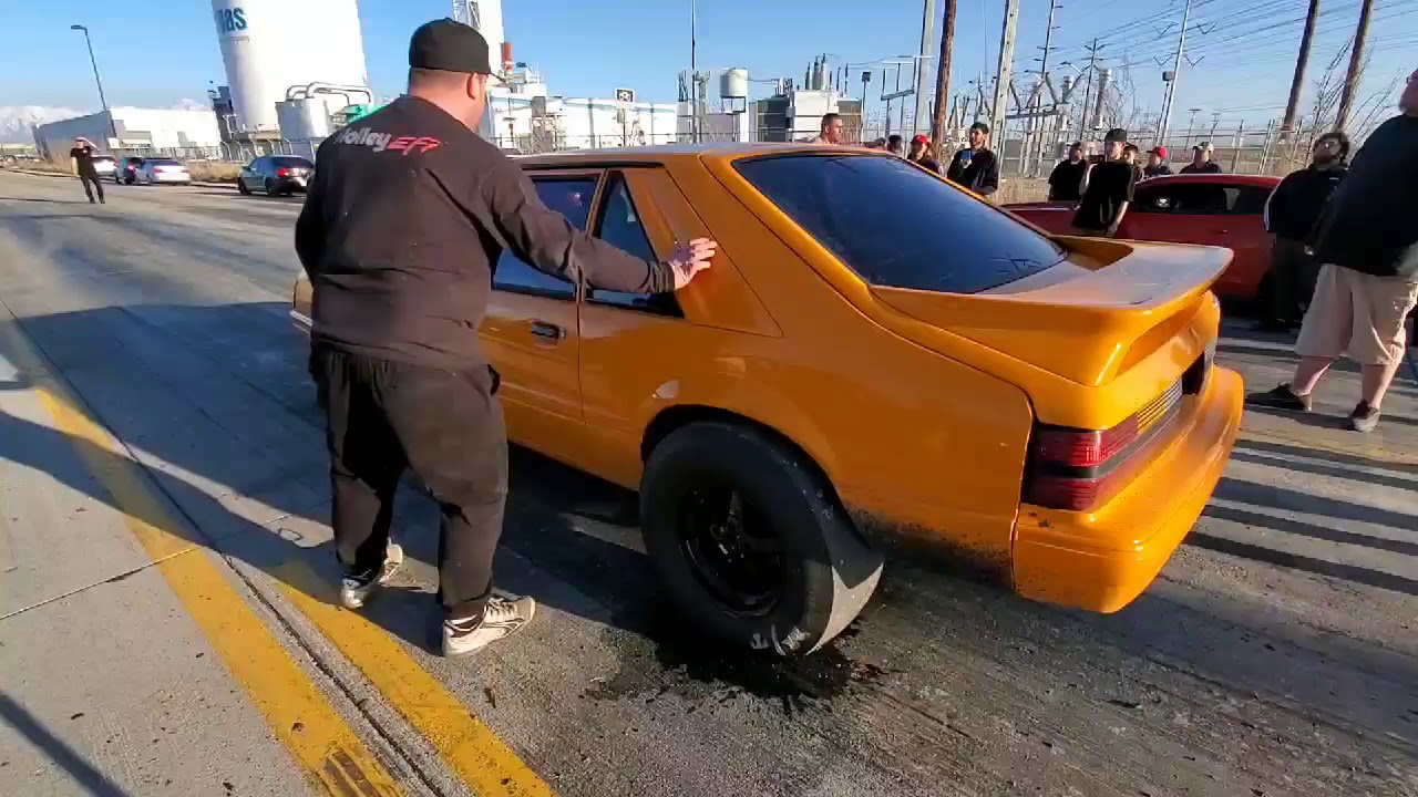 Foxbody vs tesla - YouTube
