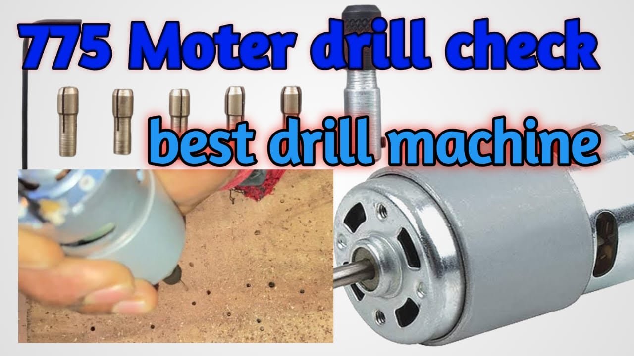 775 DC Motor Drill Machine | Ghar Par Drill Machine Kaise Banaen | How ...