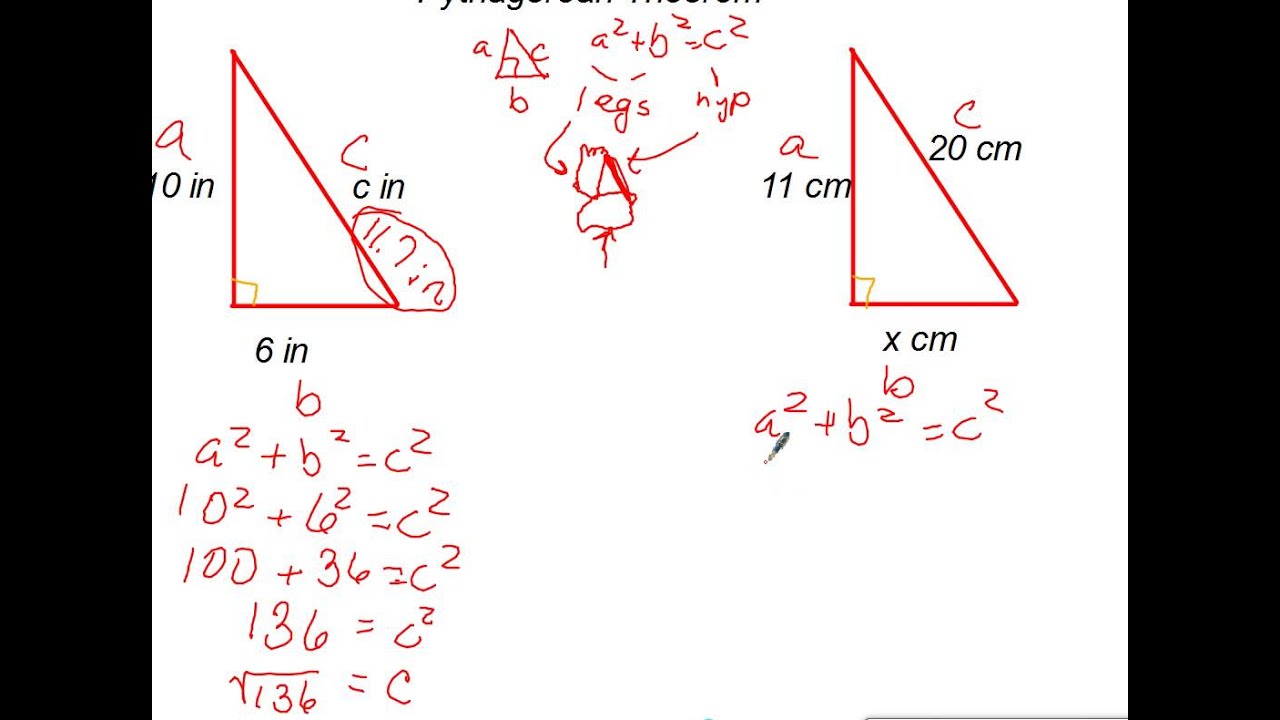 Using The Pythagorean Theorem - Youtube