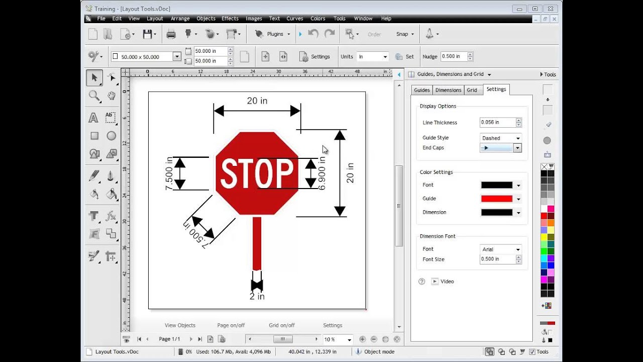 Quick Lesson: DesignCenter - Guides, Dimensions & Grid Tools - Settings ...