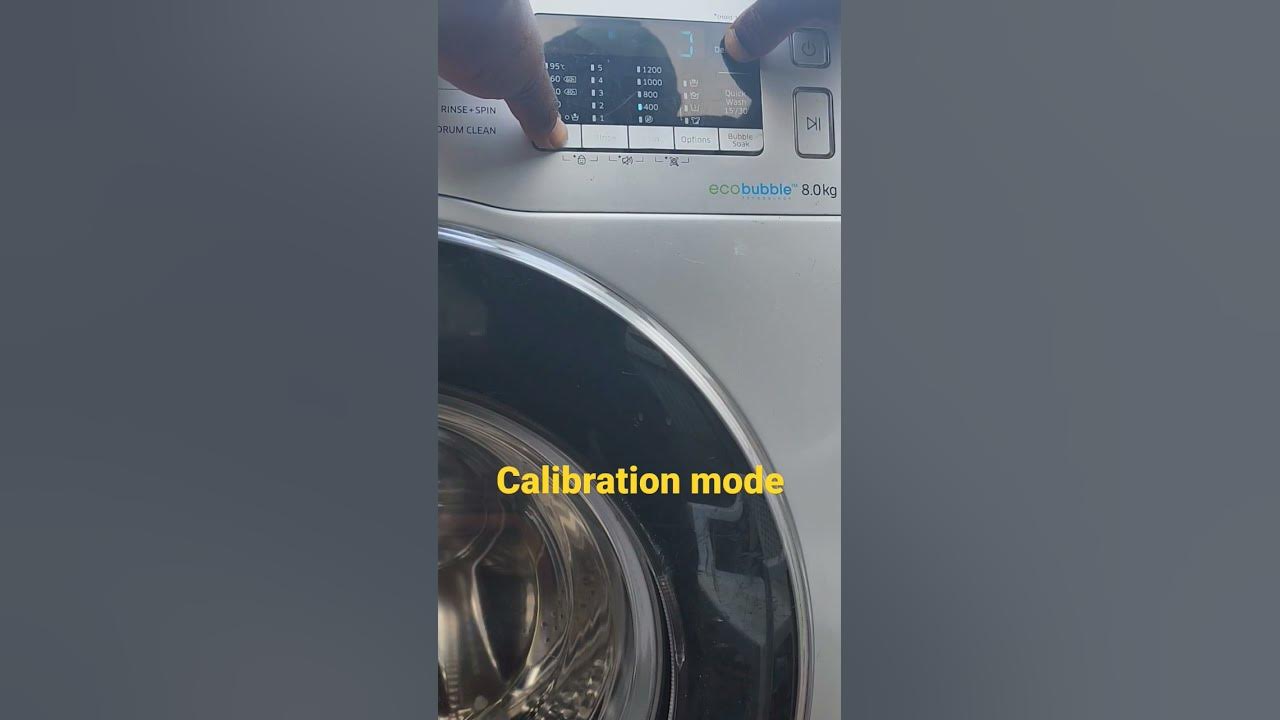 Samsung Washing Machine Calibration Mode Shorts Viral Youtube