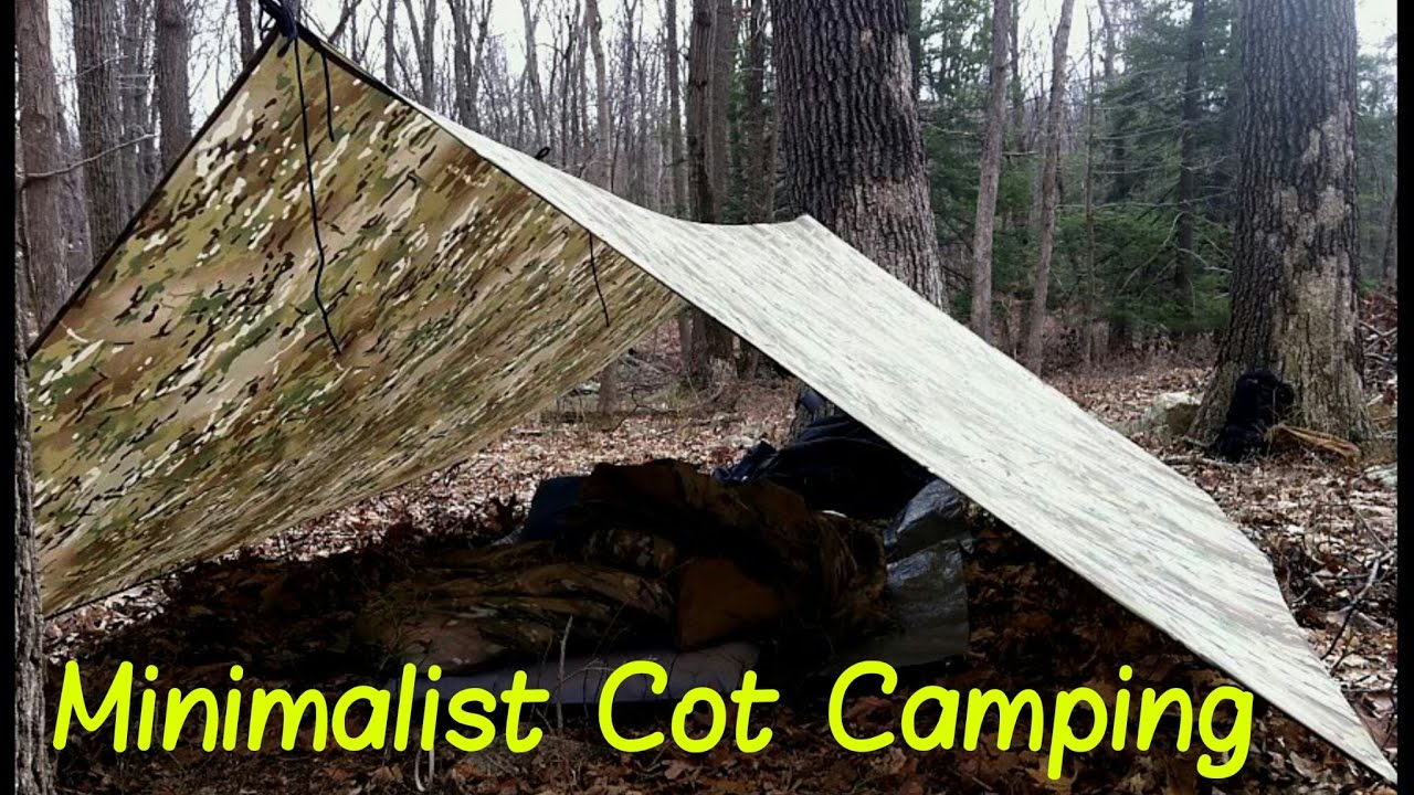 Minimalist Cot Camping - YouTube