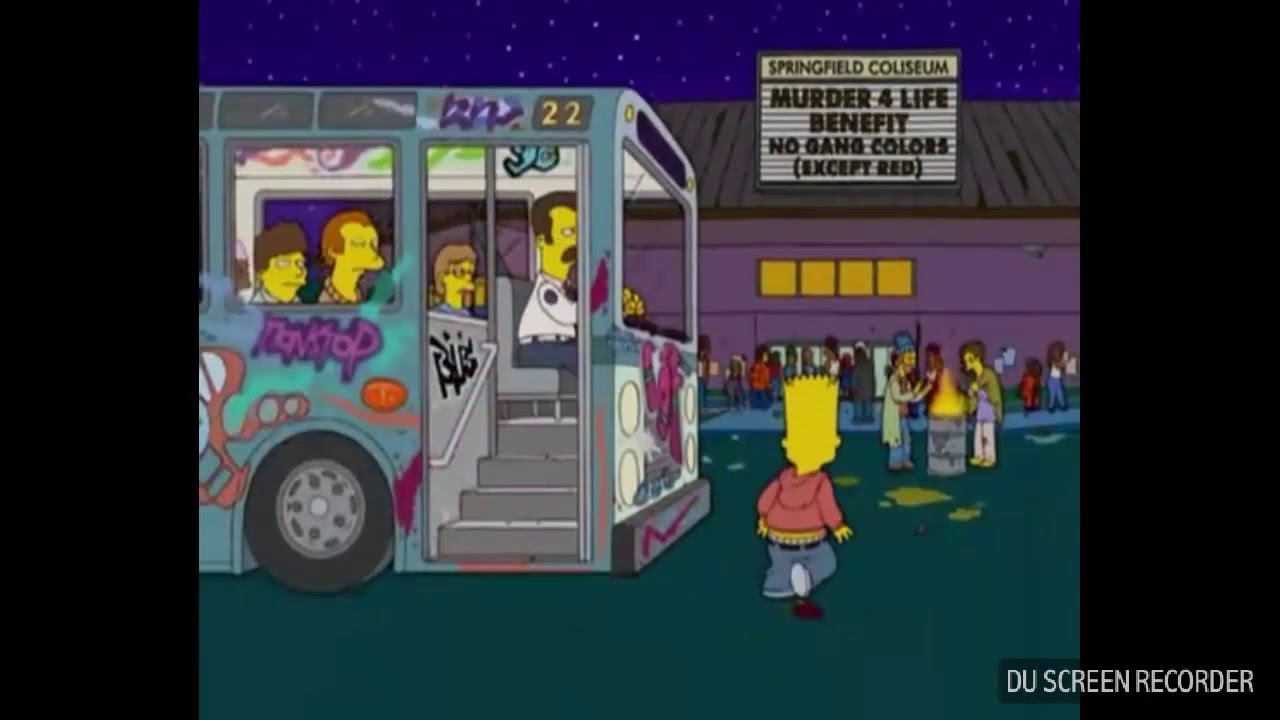 Bart simson cantando: lean - YouTube