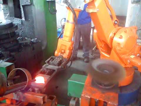 bevel gear forging line : how to make bevel gear - YouTube