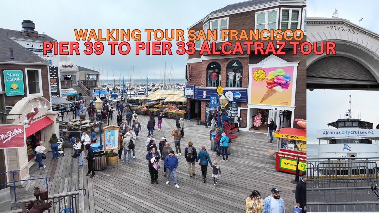 Exploring San Francisco Pier 39 to Pier 33 - YouTube