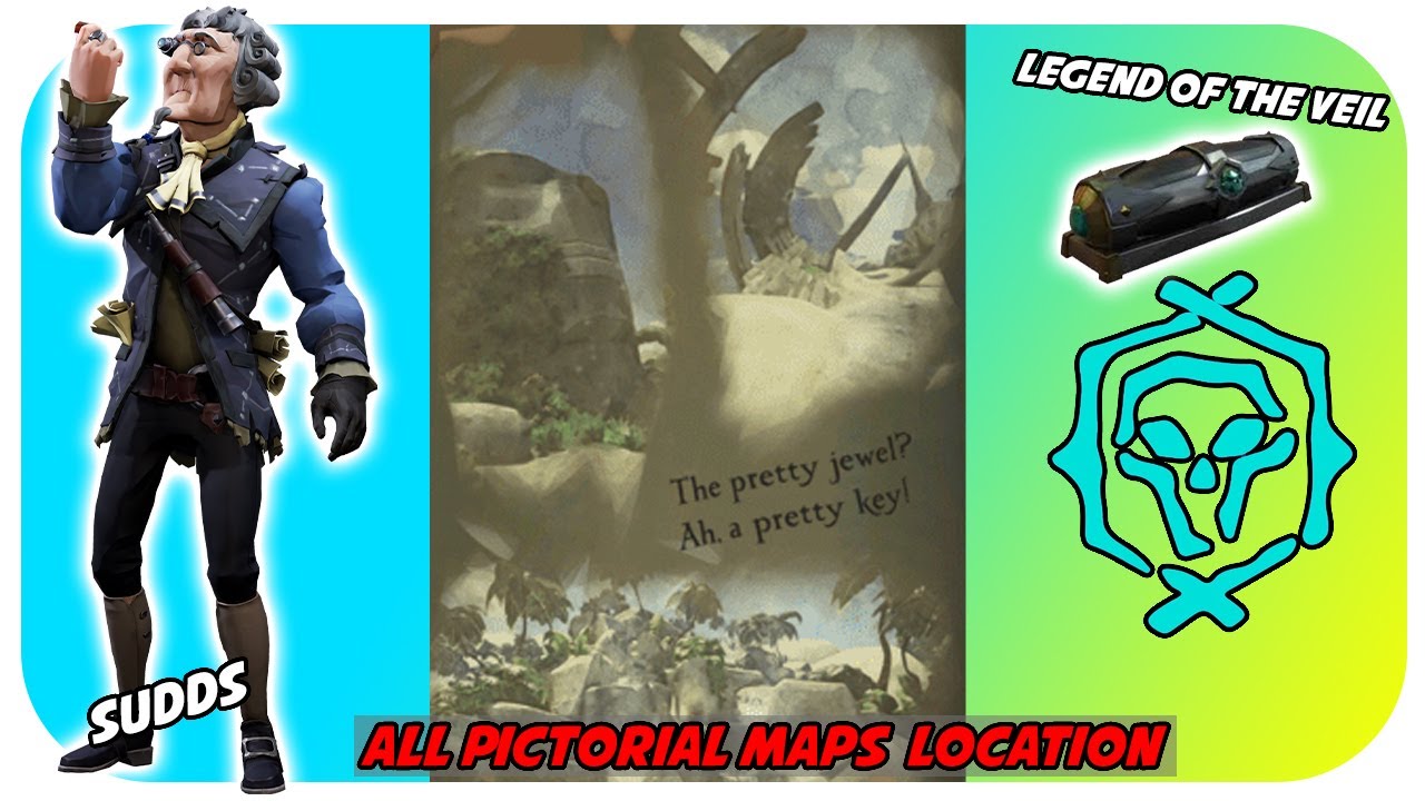 All Discovery Ridge Legend of the Veil Pictorial Maps Location - YouTube