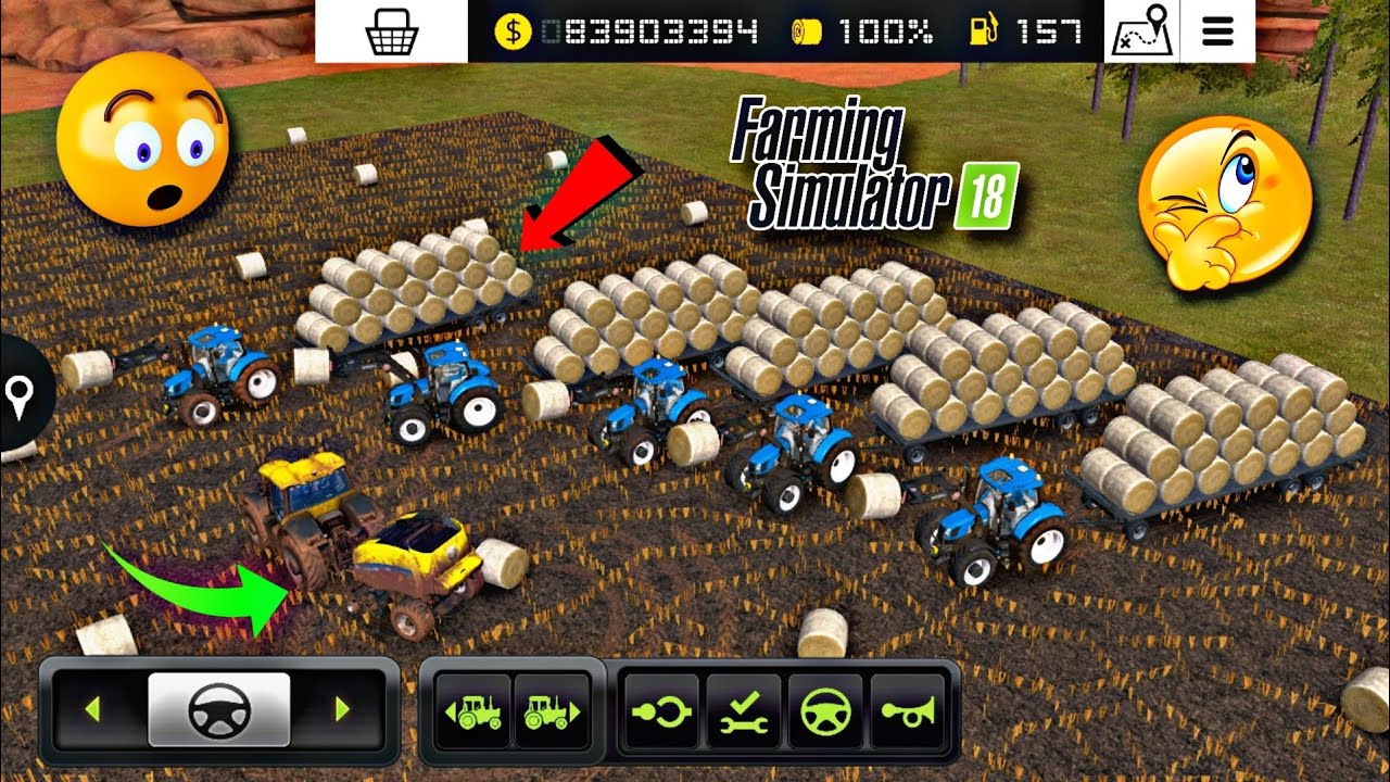 How To Use Bale Tool In Farming Simulator 18 | Fs 18 Making Straw ...