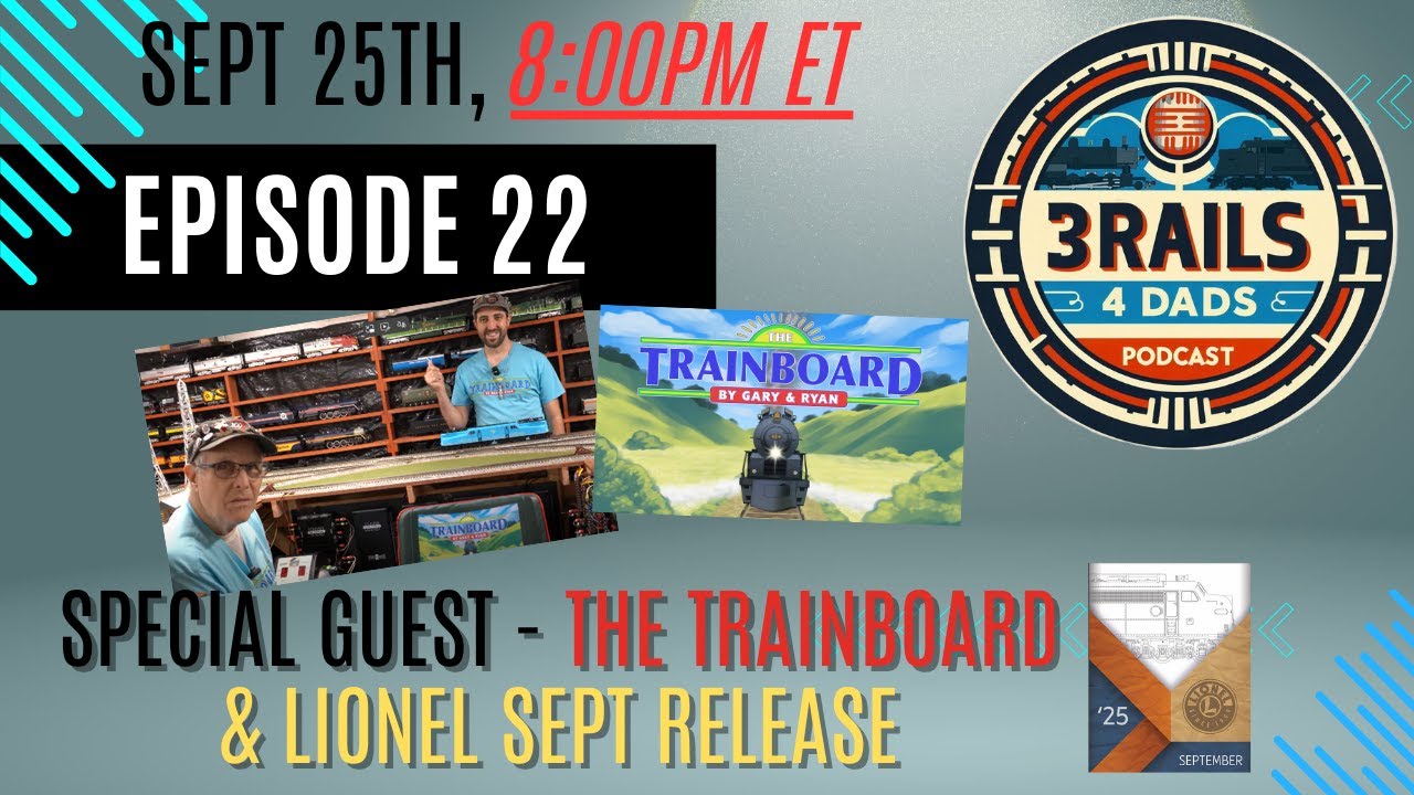 3 Rails 4 Dads Episode 22 - The Trainboard & Lionel Sept Release - YouTube