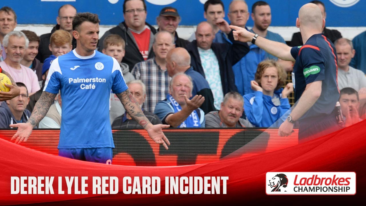 Watch the incident that saw Lyle sent off v Rangers - YouTube