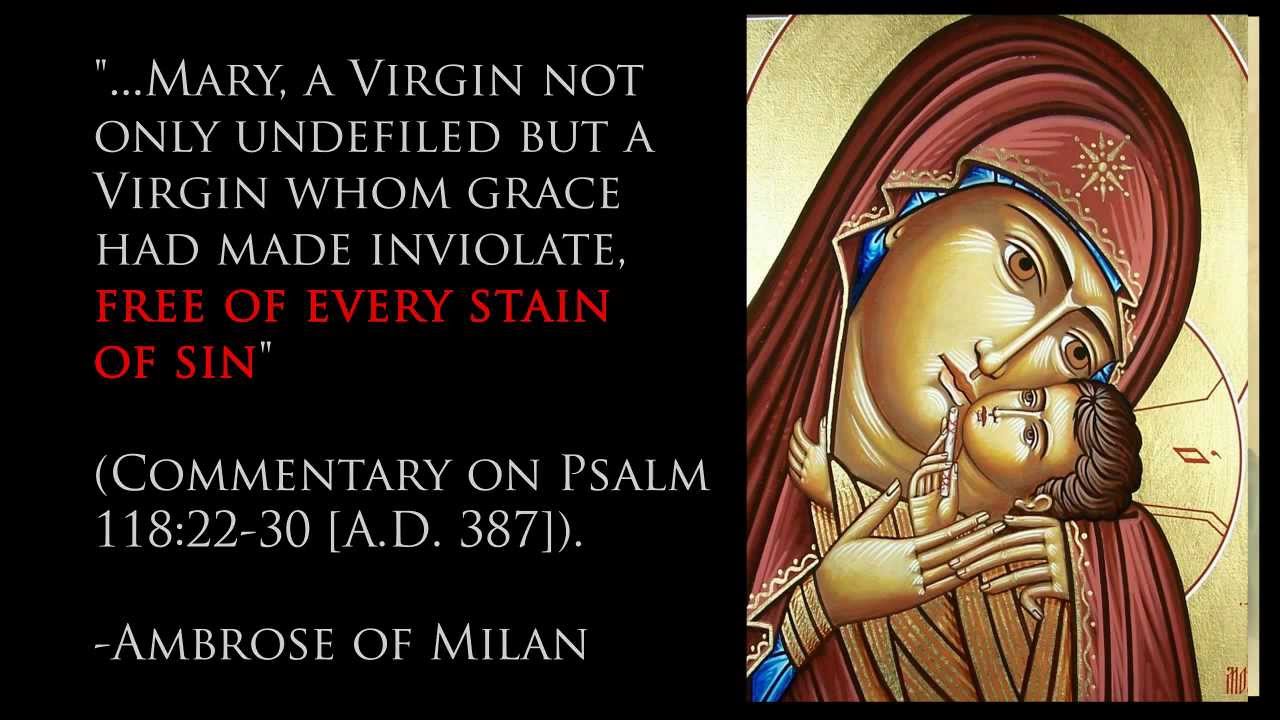 The Immaculate and Sinless Virgin Mary - YouTube