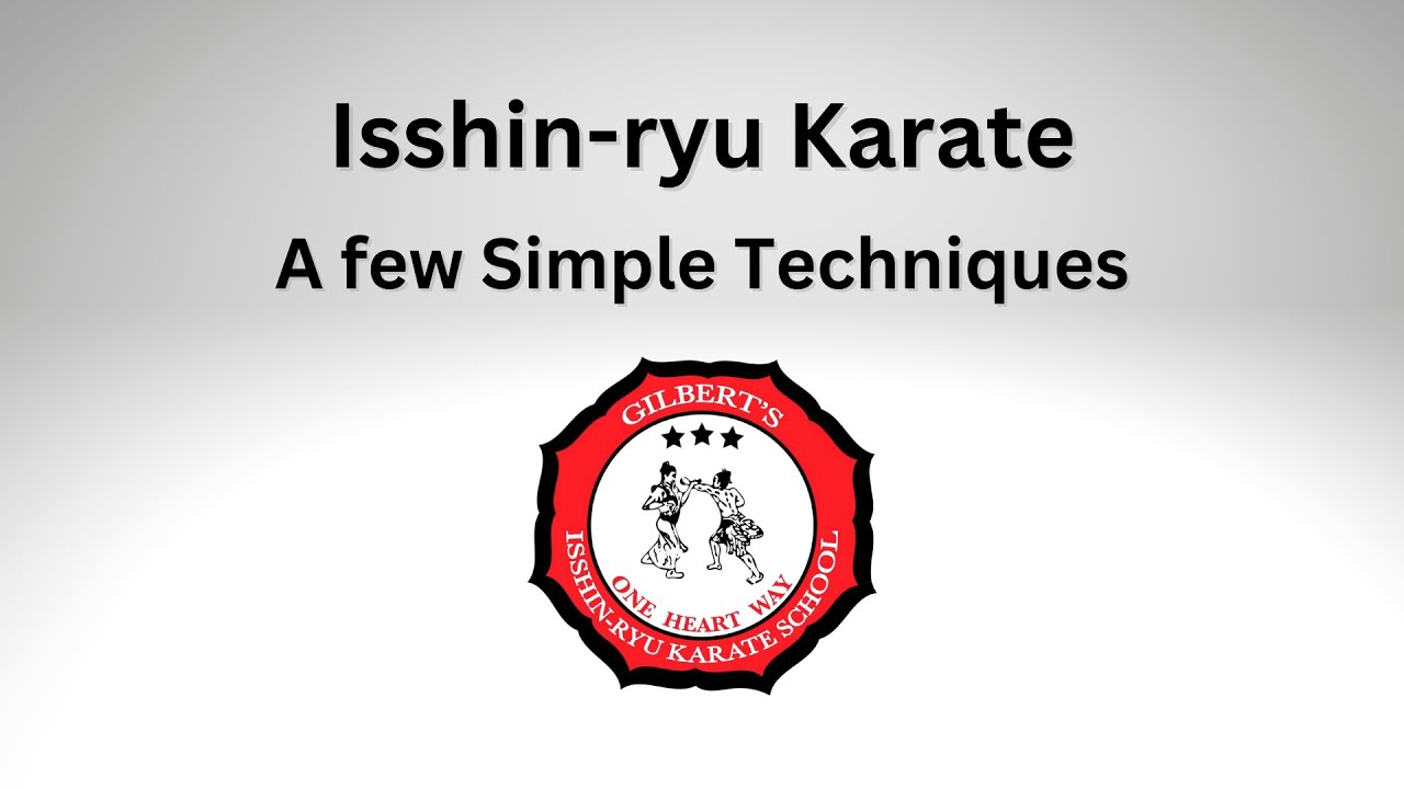 Isshin ryu Karate: A Few Simple Techniques - YouTube