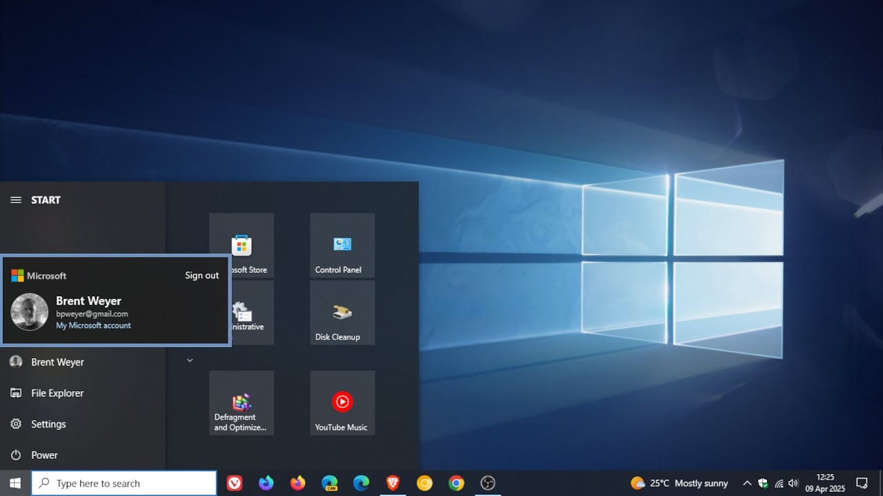 Windows 10 KB5055518 Adds Windows 11's Account Manager to Start & Moves ...