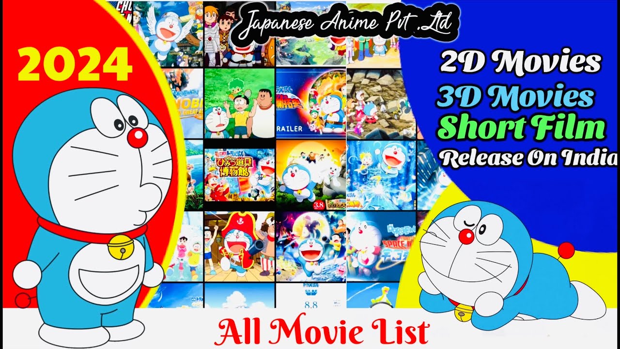 Doraemon - All Movie List 2024| A To Z Movie Name | 2D,3D,Shorts Film ...