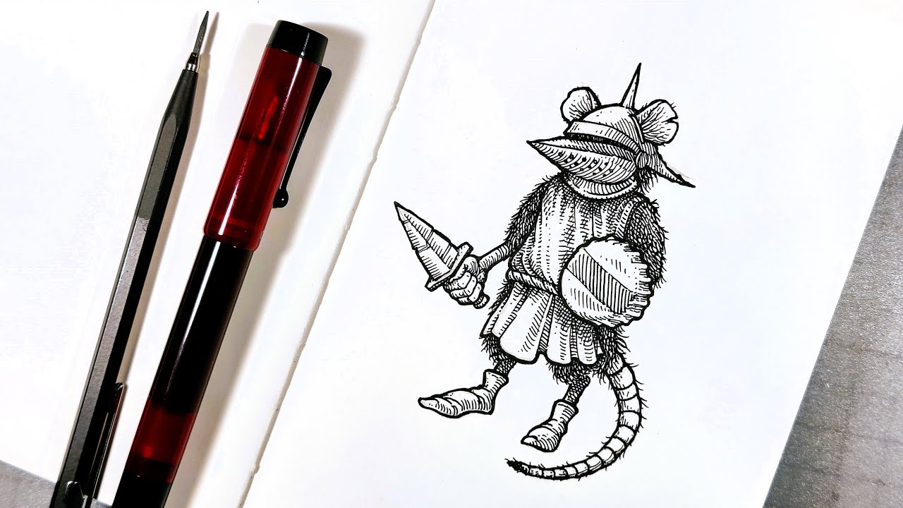 Chill Out & Draw A Rat Knight 🐀 - YouTube