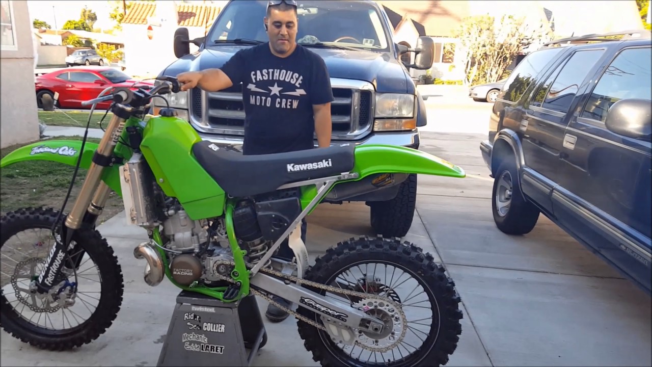 Sean Collier's KX500 first start - YouTube