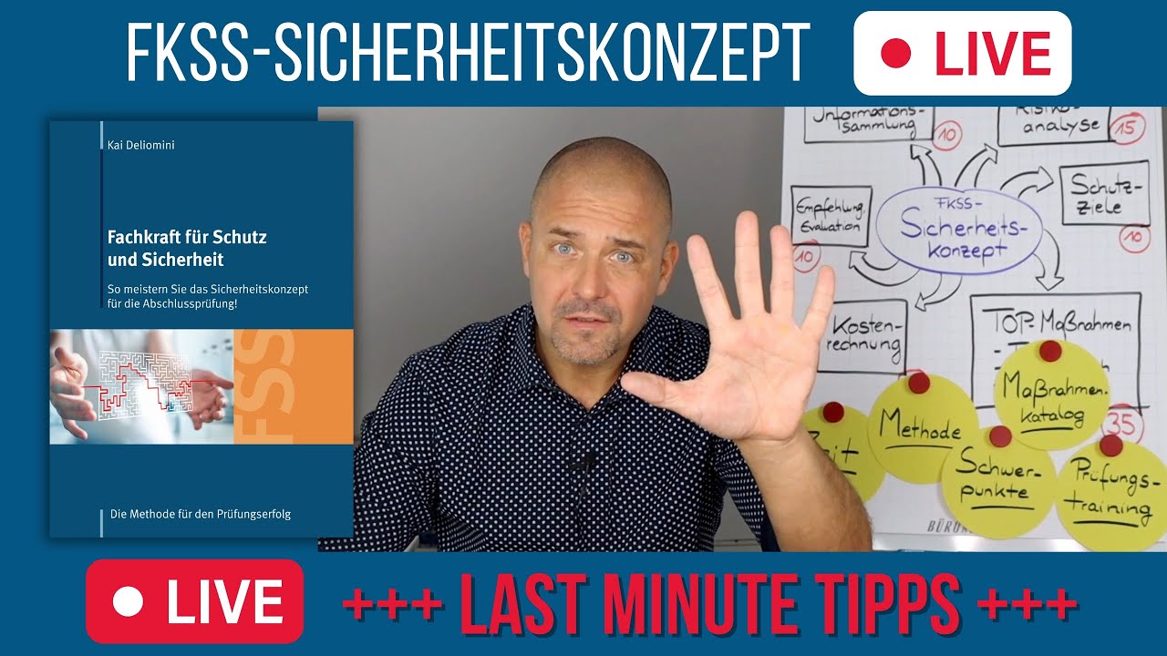 Last-Minute-Tipps fürs Sicherheitskonzept (FKSS)! Live-Video-Podcast #2 ...