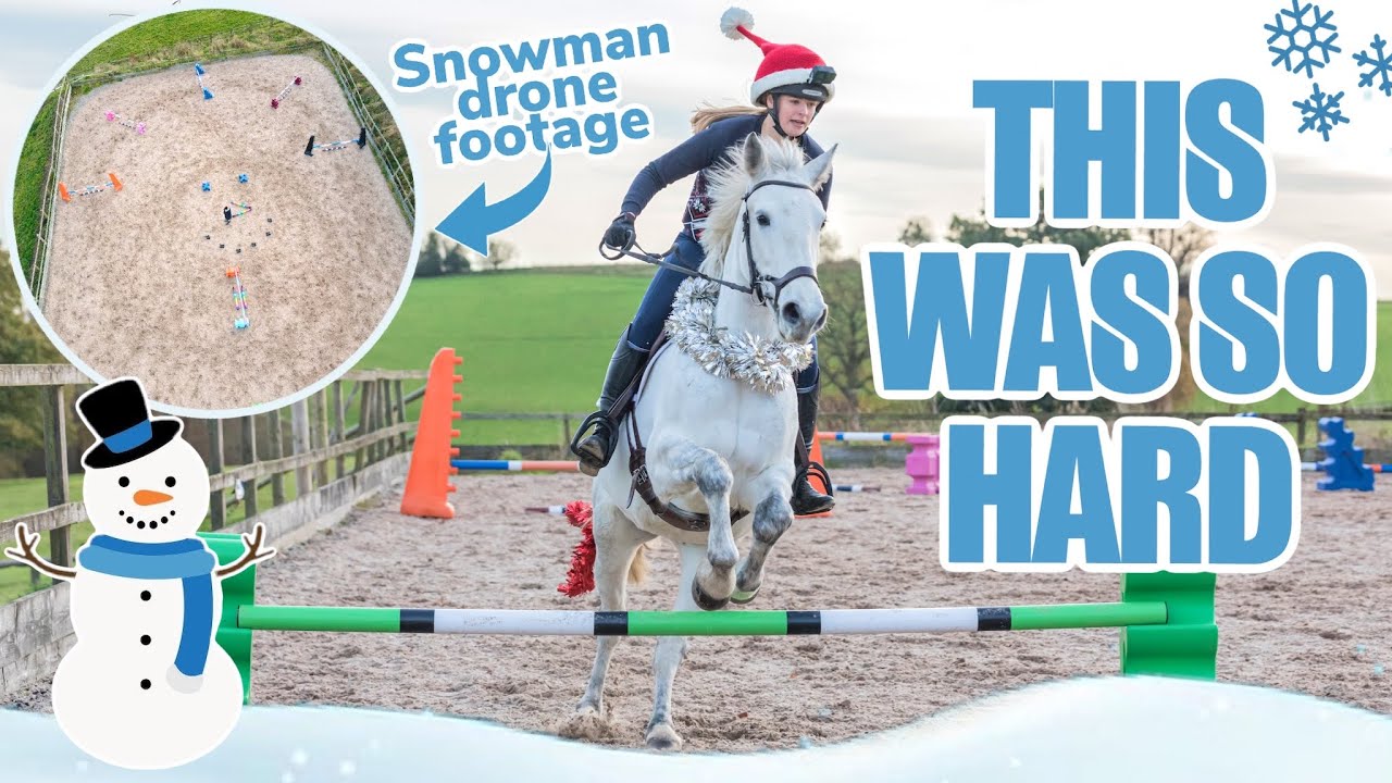 JAM TRIES *SNOW-JUMPING* ~ Mega drone footage of snowman show jumping ...