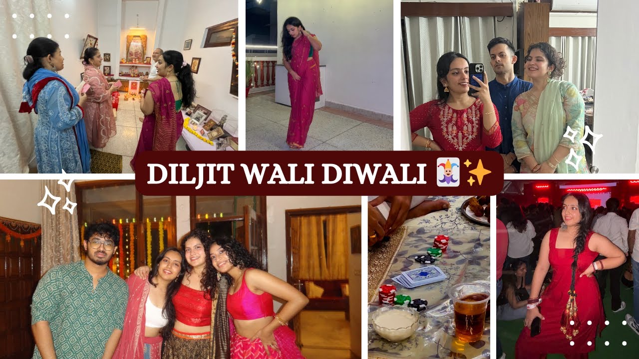 DIWALI CAME EARLY || Dil-Luminati, Diwali Parties, Taash, Food-Coma ...