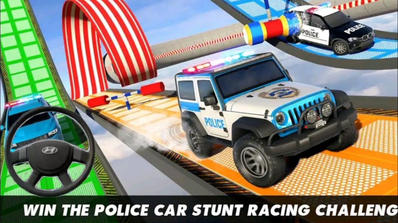 Police Car Stunts Simulator 2020 #1- 4X4 SUV Police Car Stunts Games ...