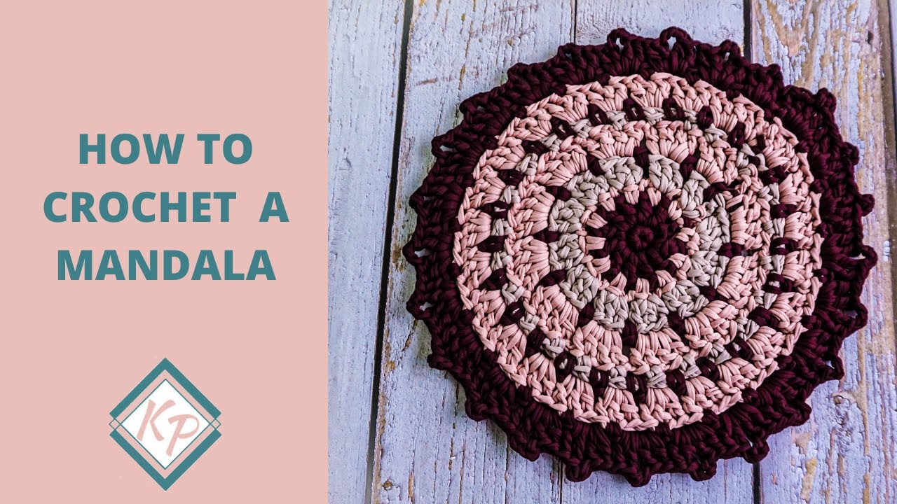 How to crochet a round mandala free pattern - YouTube