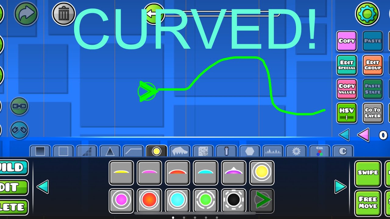 How to make a Curved Dash Orb in Geometry Dash! - YouTube