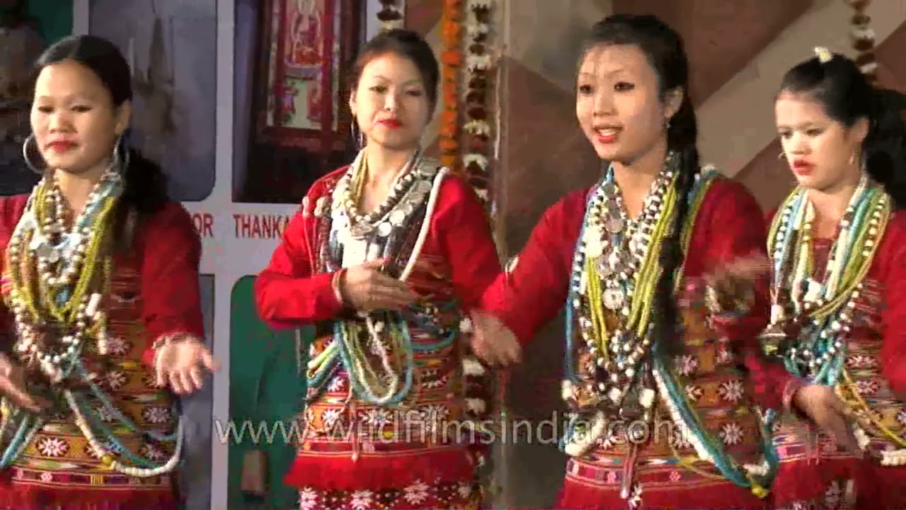 Women from Miji tribe of Arunachal Pradesh dance beautifully! - YouTube