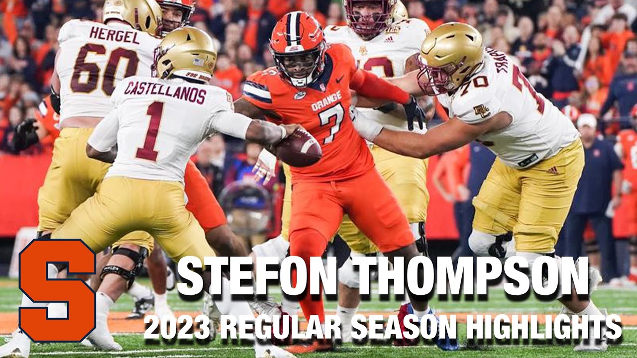 Stefon Thompson 2023 Regular Season Highlights | Syracuse LB - YouTube