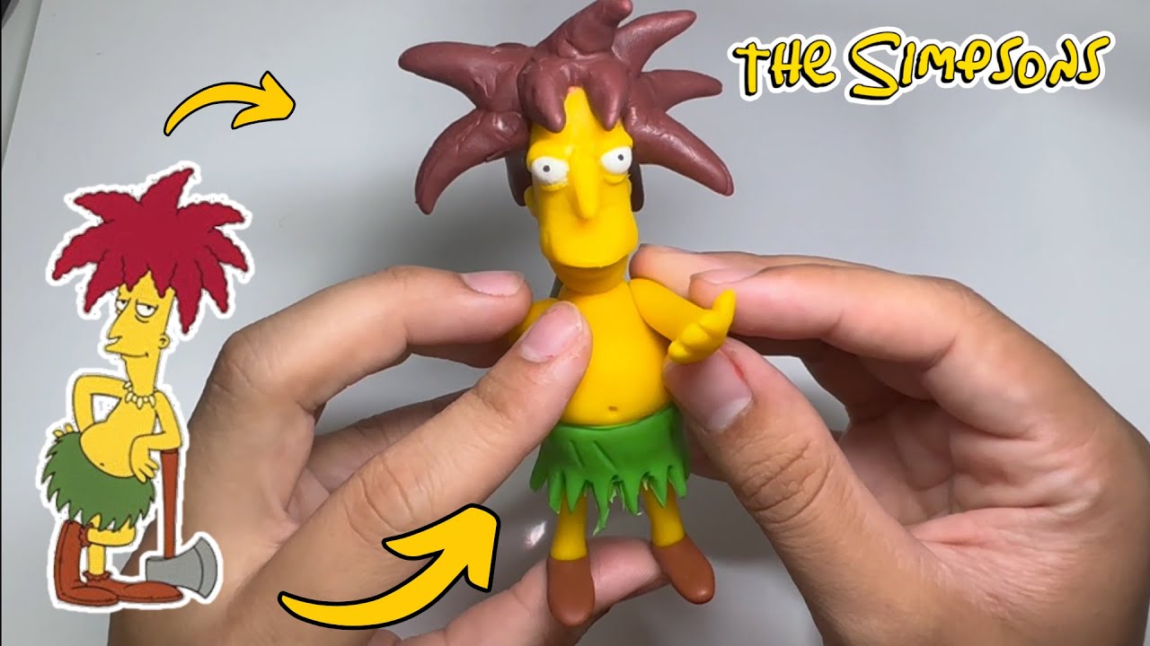 Fazendo o SIMPSON SIDESHOW BOB em Clay Art, Biscuit | Os Simpsons - YouTube