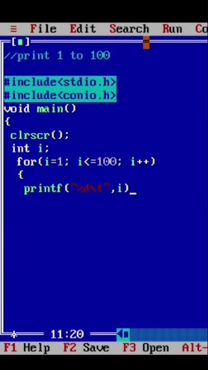 #2 𝐏𝐫𝐢𝐧𝐭 𝟏 𝐭𝐨 𝟏𝟎𝟎 𝐜𝐨𝐮𝐧𝐭𝐢𝐧𝐠 𝐢𝐧 𝐜 𝐩𝐫𝐨𝐠𝐫𝐚𝐦𝐢𝐧𝐠 𝐥𝐚𝐧𝐠𝐮𝐚𝐠𝐞 | 𝐓𝐮𝐫𝐛𝐨 𝐜++ - YouTube