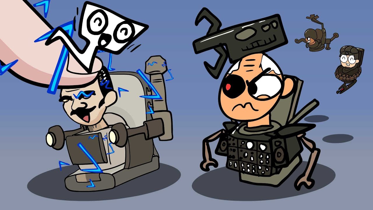 Anime Chibi Skibidi Toilet VS Finger Animation | Gman & Upgraded ...