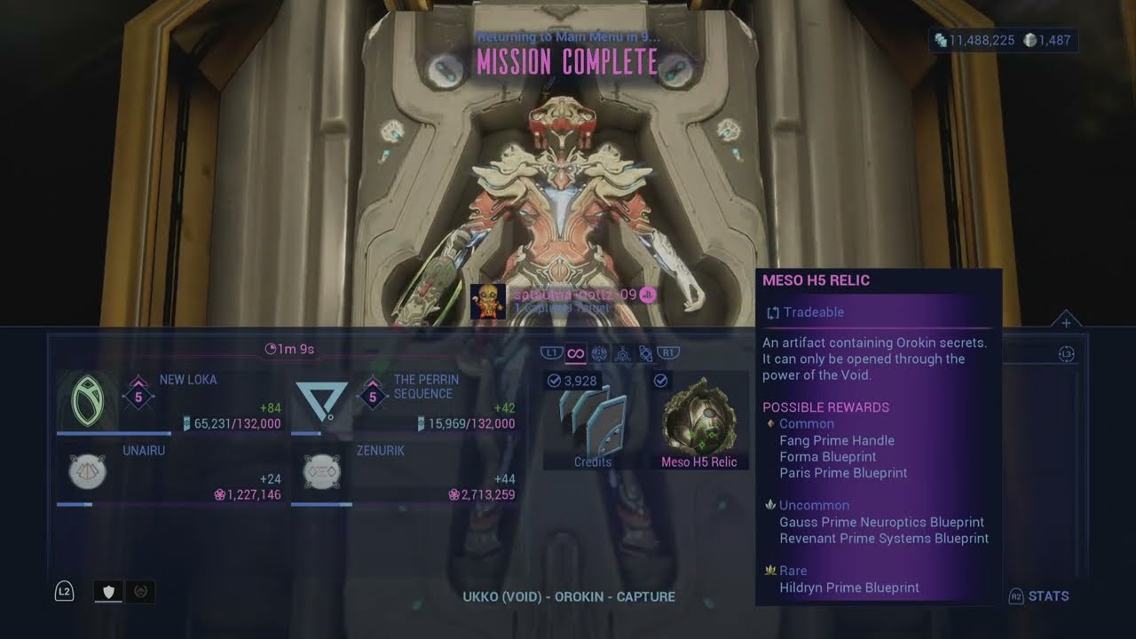 WARFRAME HOW TO FARM MESO H5 GAUSS PRIME NEUROPTICS IN 1 MIN - YouTube