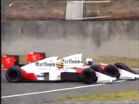 Formel1 Ayrton Senna Alain Prost Crash (Suzuka 1989) - YouTube