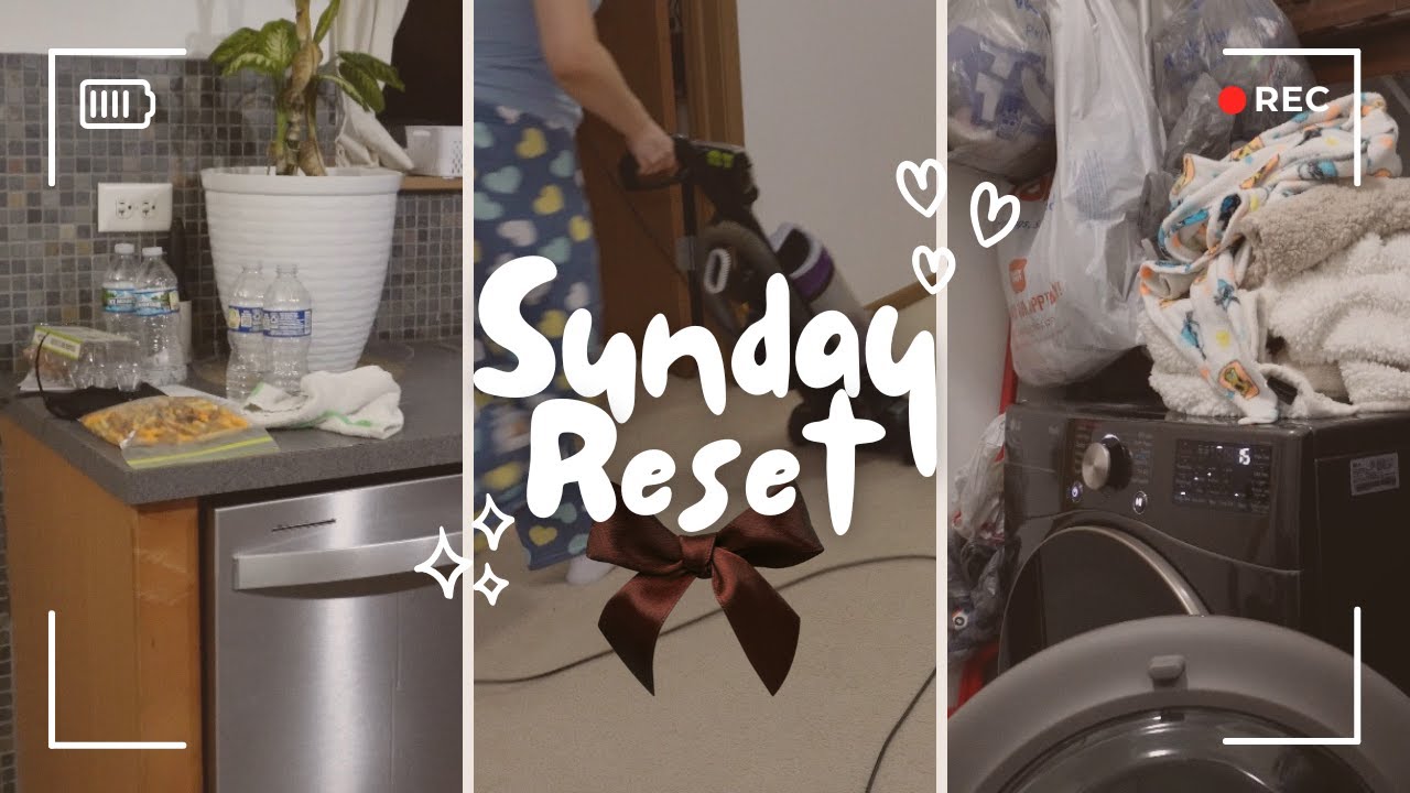 Sunday Reset | weekend deep clean & home organization - YouTube